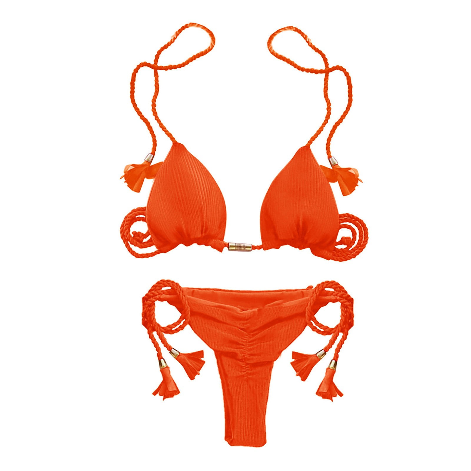 Rigardu tankini swimsuits for women Women's 2 Bathing Suits Halter Ring ...