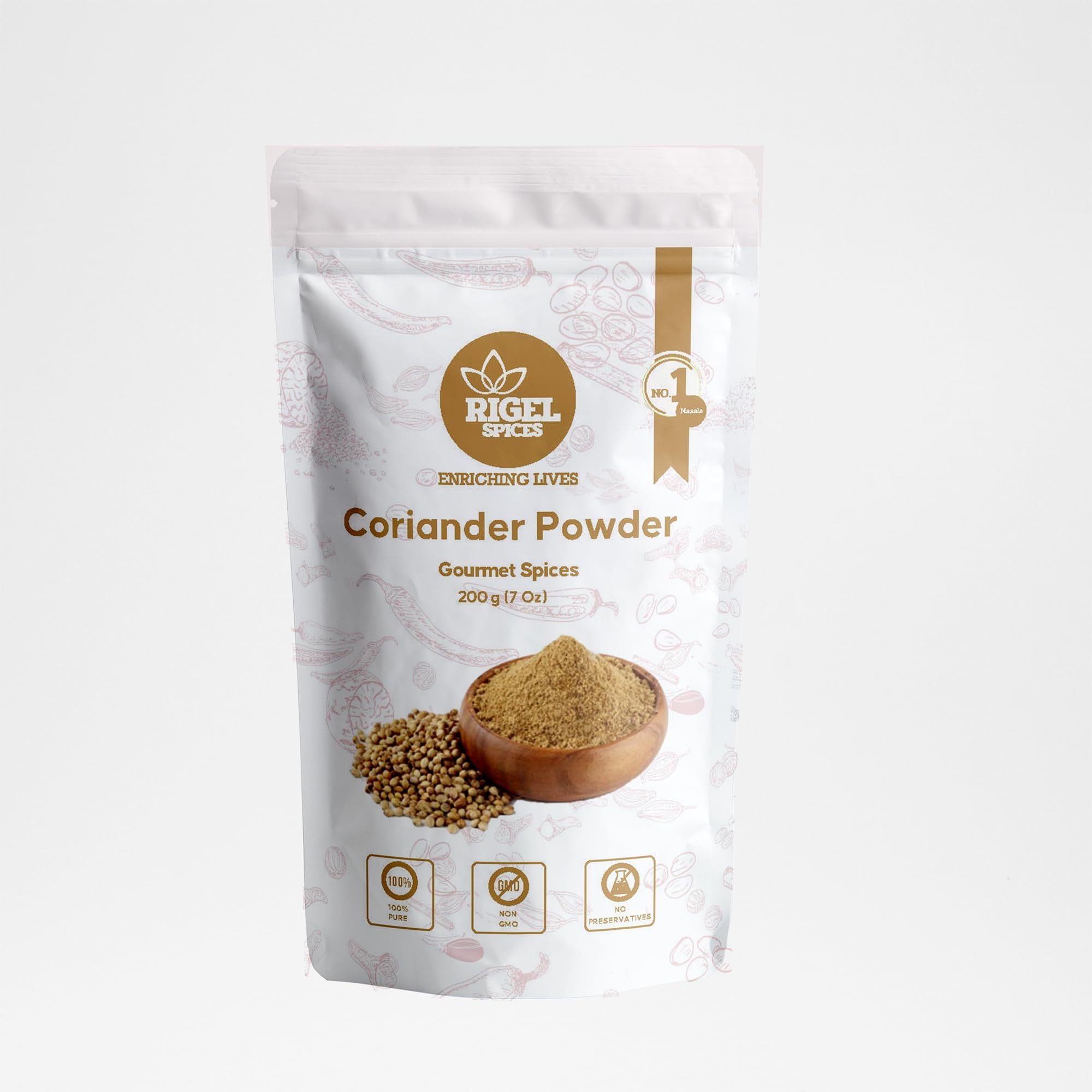 Rigel Spices | Coriander CCF19 Powder 7 oz | Aromatic Spice for Rich ...