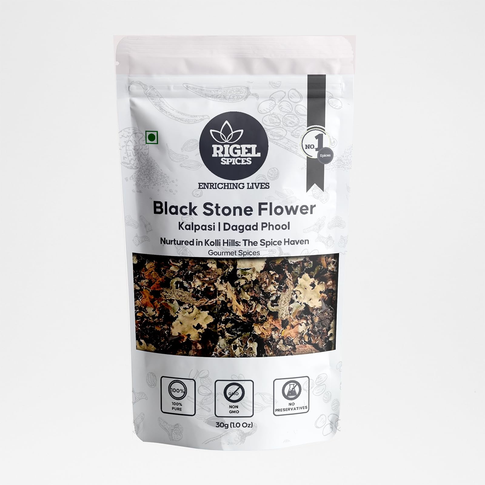 Rigel Spices | Kalpasi TGF4 (1.0 oz) | Black Stone Flower | Unique ...