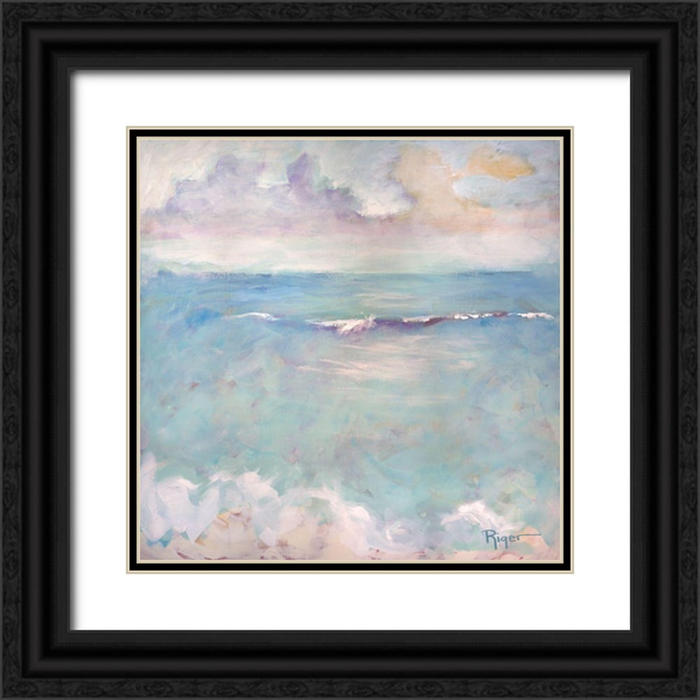 Riger, Sue 20x20 Black Ornate Wood Framed with Double Matting Museum ...