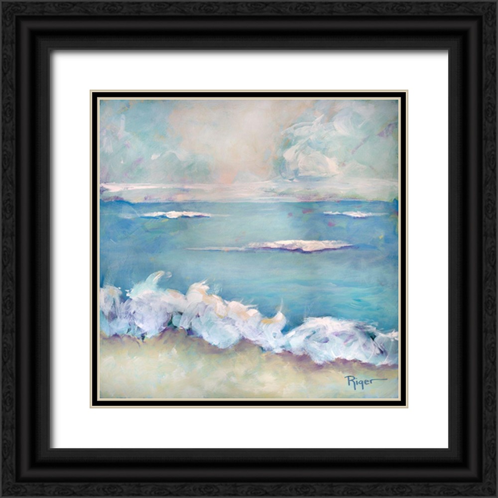 Riger, Sue 20x20 Black Ornate Wood Framed with Double Matting Museum ...