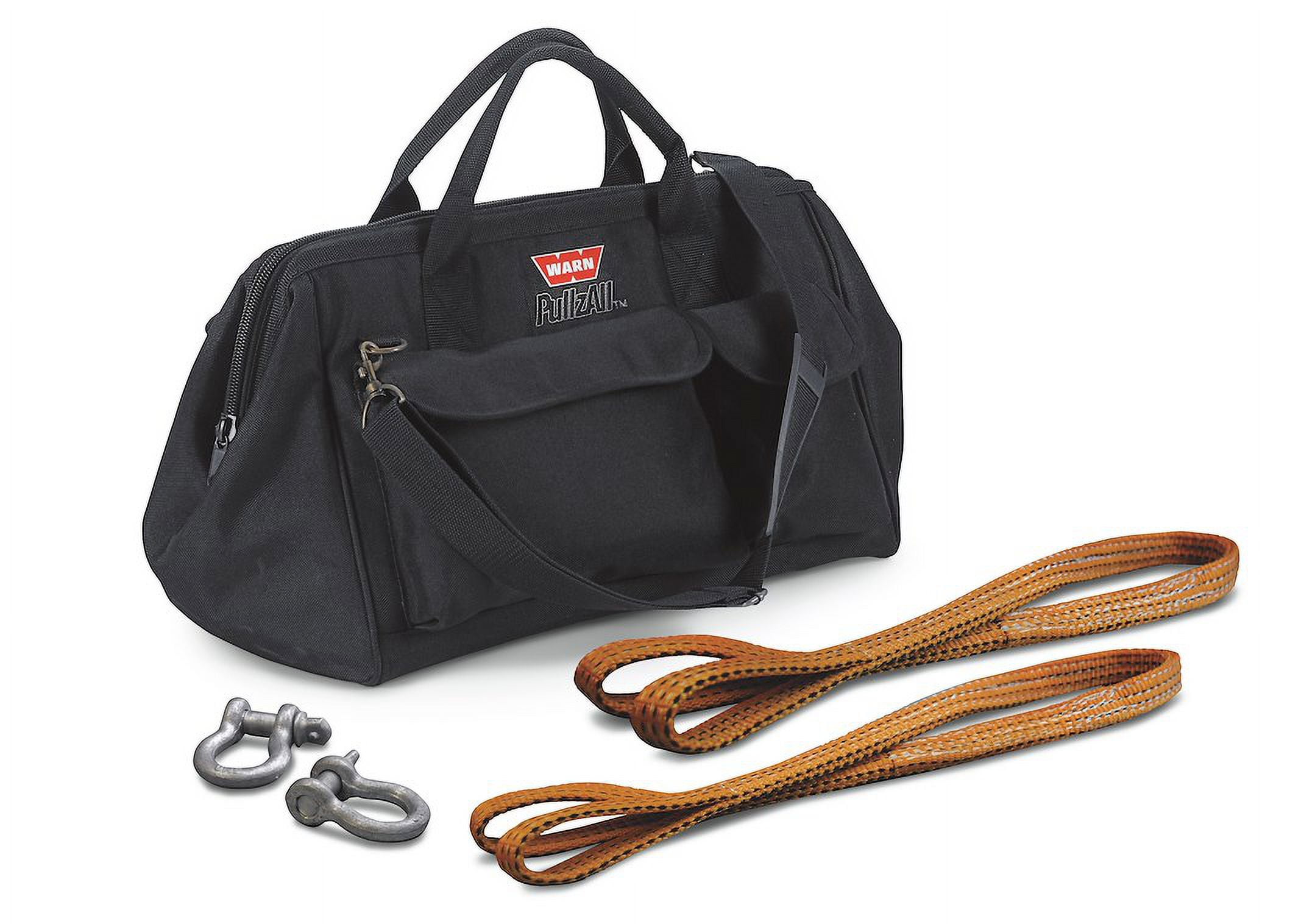 Warn 685014 Winch Rigging Kit PullzAll ™ w/2 Shackles/ Straps/ Gear Bag ...