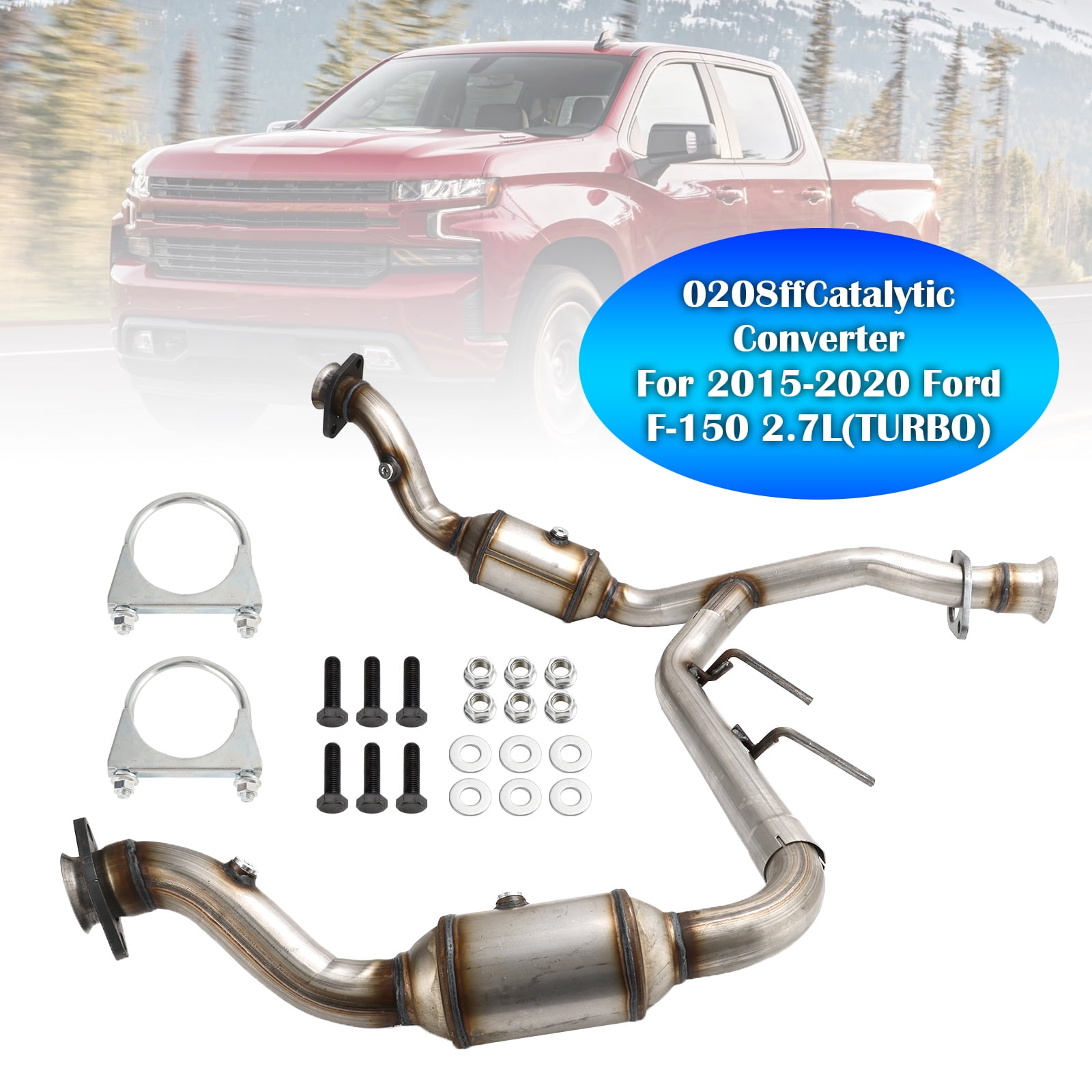Right And Left Side Catalytic Converter For 2015-2020 Ford F-150 3.5L ...