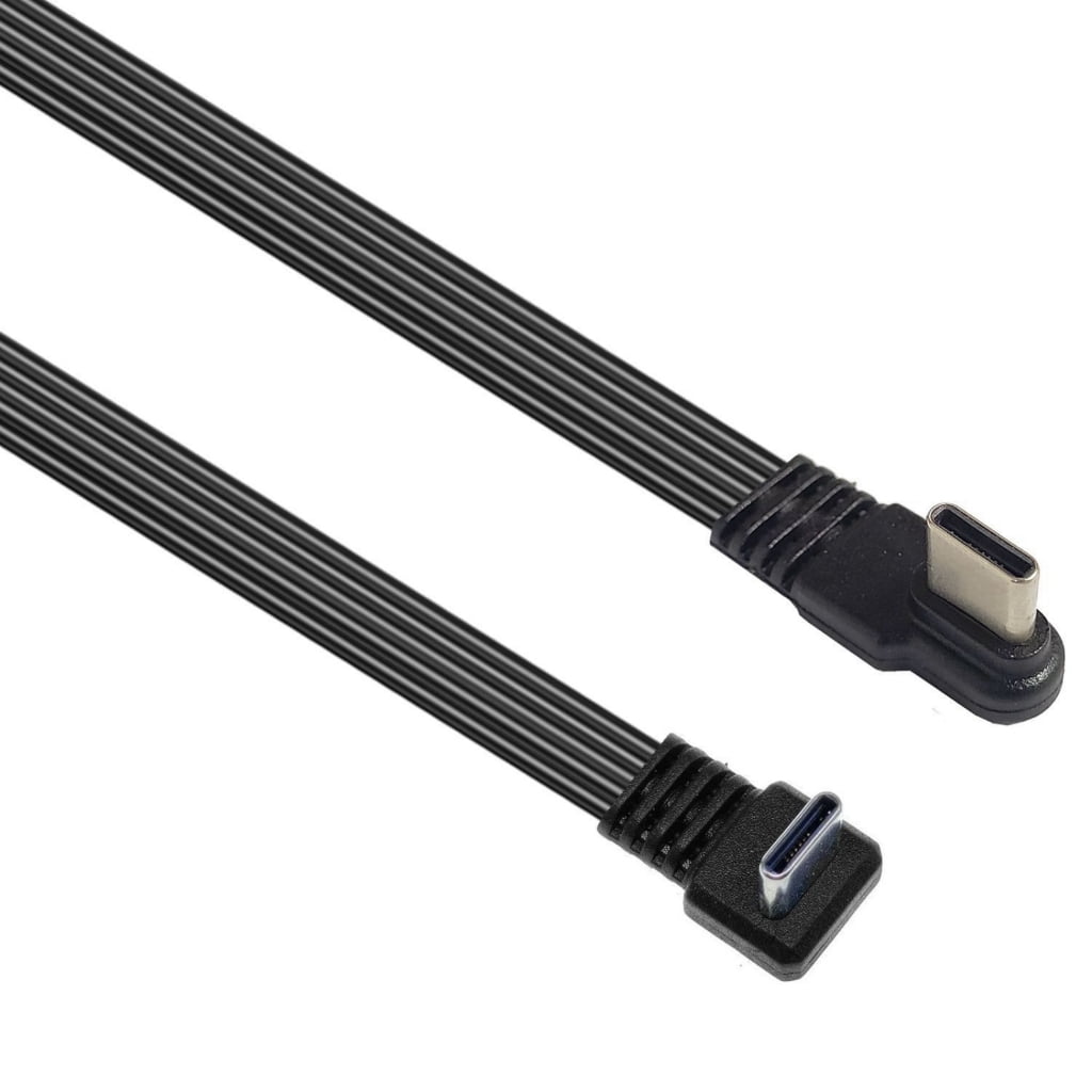 Right Angle 90 Degree Extension Cable USB C Male to Type C Data Adapter ...