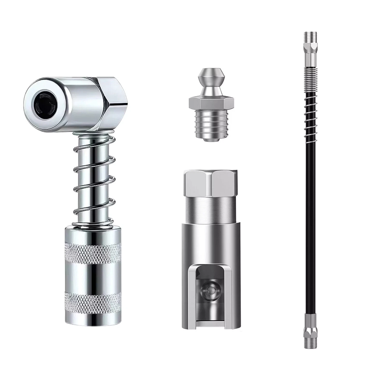 Right-Angle 90-Degree Push-on Grease Coupler With 1/8 Inch NPT Threads ...