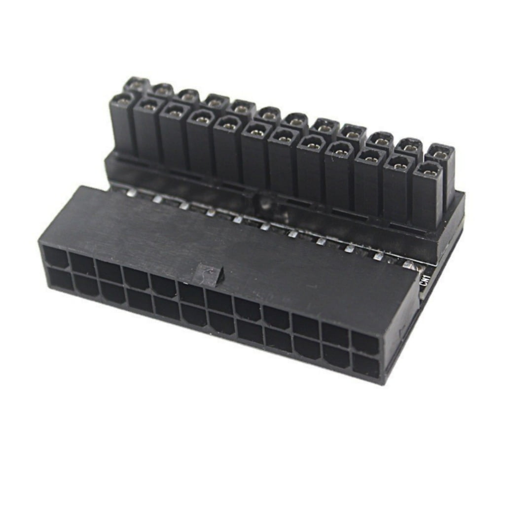 Right Angle ATX24Pin Adapter ATX24Pin Female to Male 90Degree Power ...