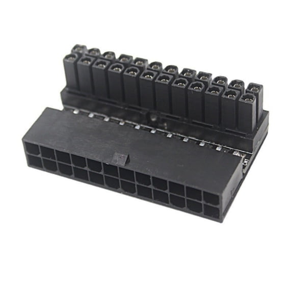 Right Angle ATX24Pin Adapter ATX24Pin Female to Male 90Degree Power ...