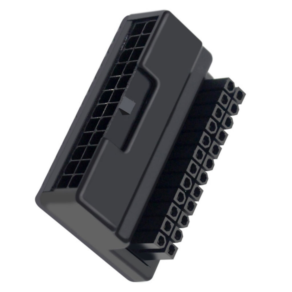 Right Angle ATX24Pin Power Connector Direction Gender Changer Adapter ...