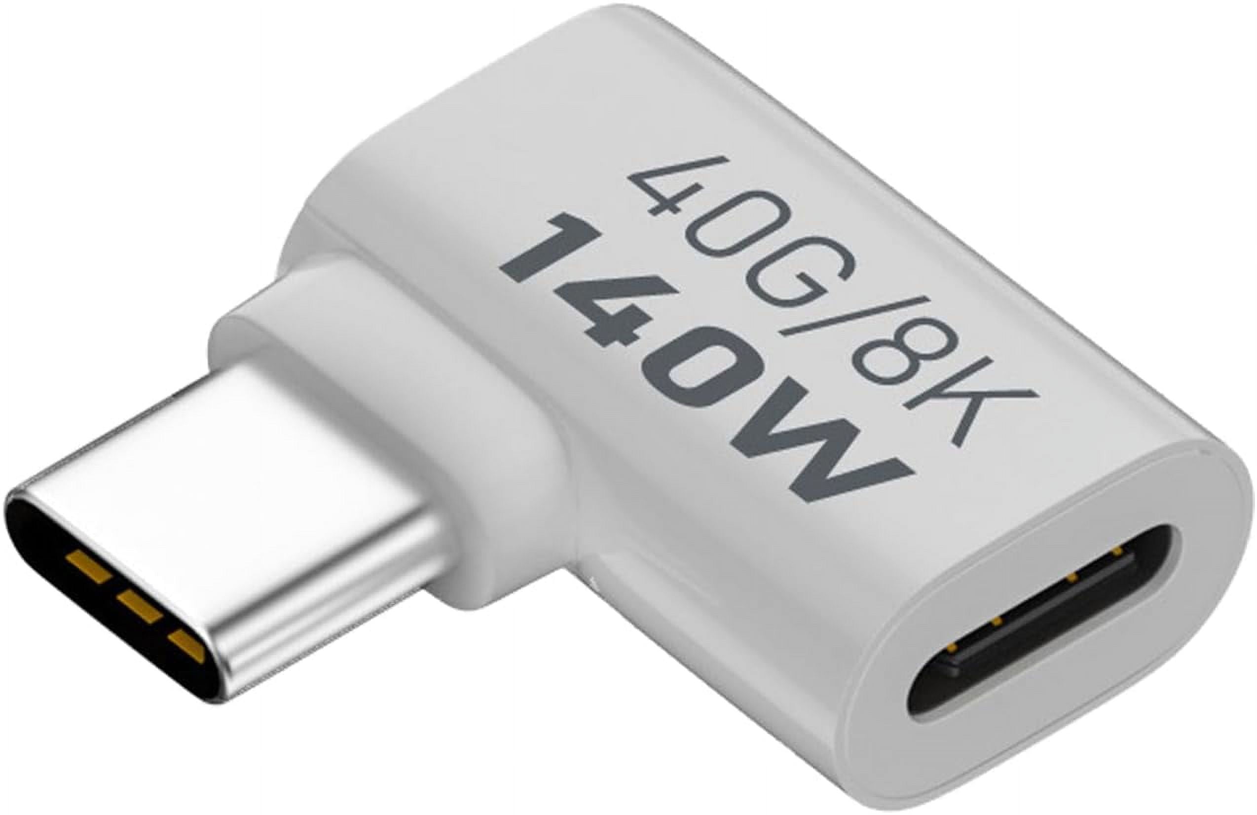 Right Angle Adapter, Pd 140W Type C To Usb Fast Charging Cable Cord ...