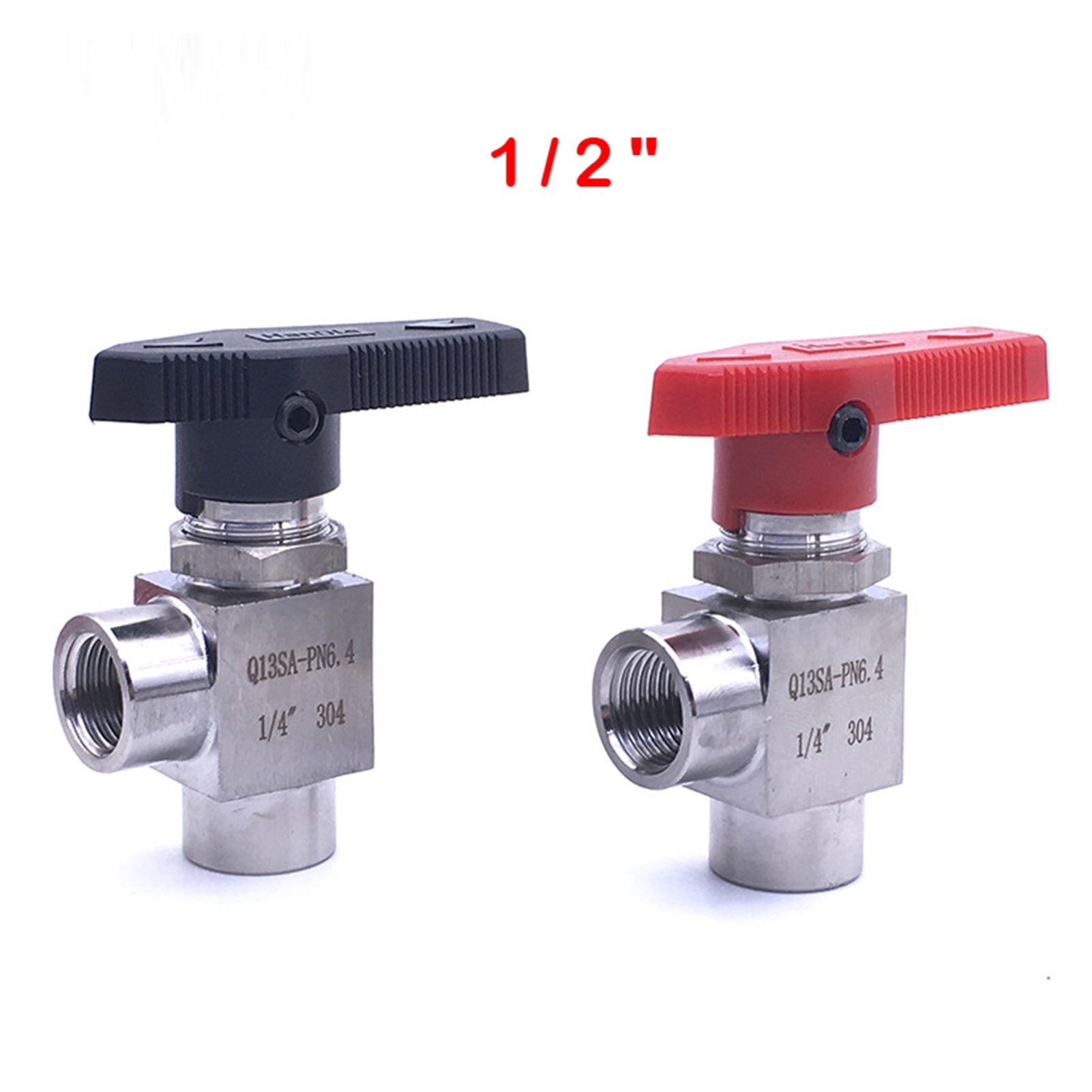 Right Angle Ball Valve 1/2" Female Thread Stainless Steel 304 High ...