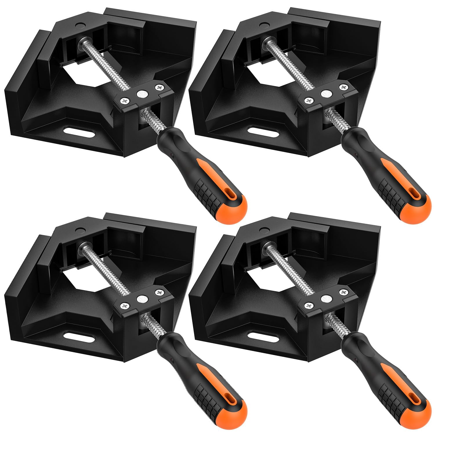 Right Angle Clamp, [4 PACK] Single Handle 90° Aluminum Alloy Corner ...