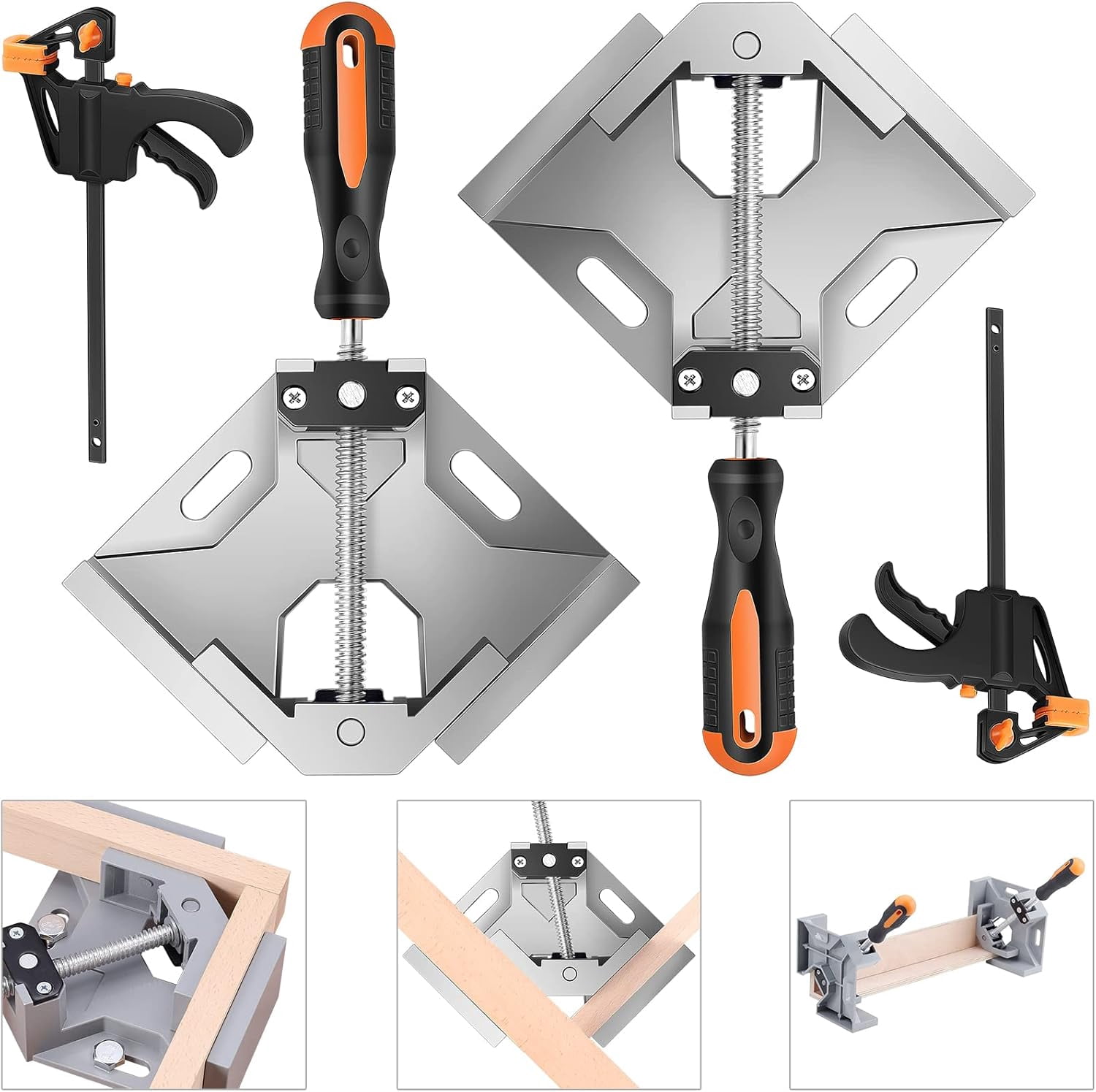 Right Angle Clamp,90 Corner Clamps for Woodworking Jigs, Clamps for ...