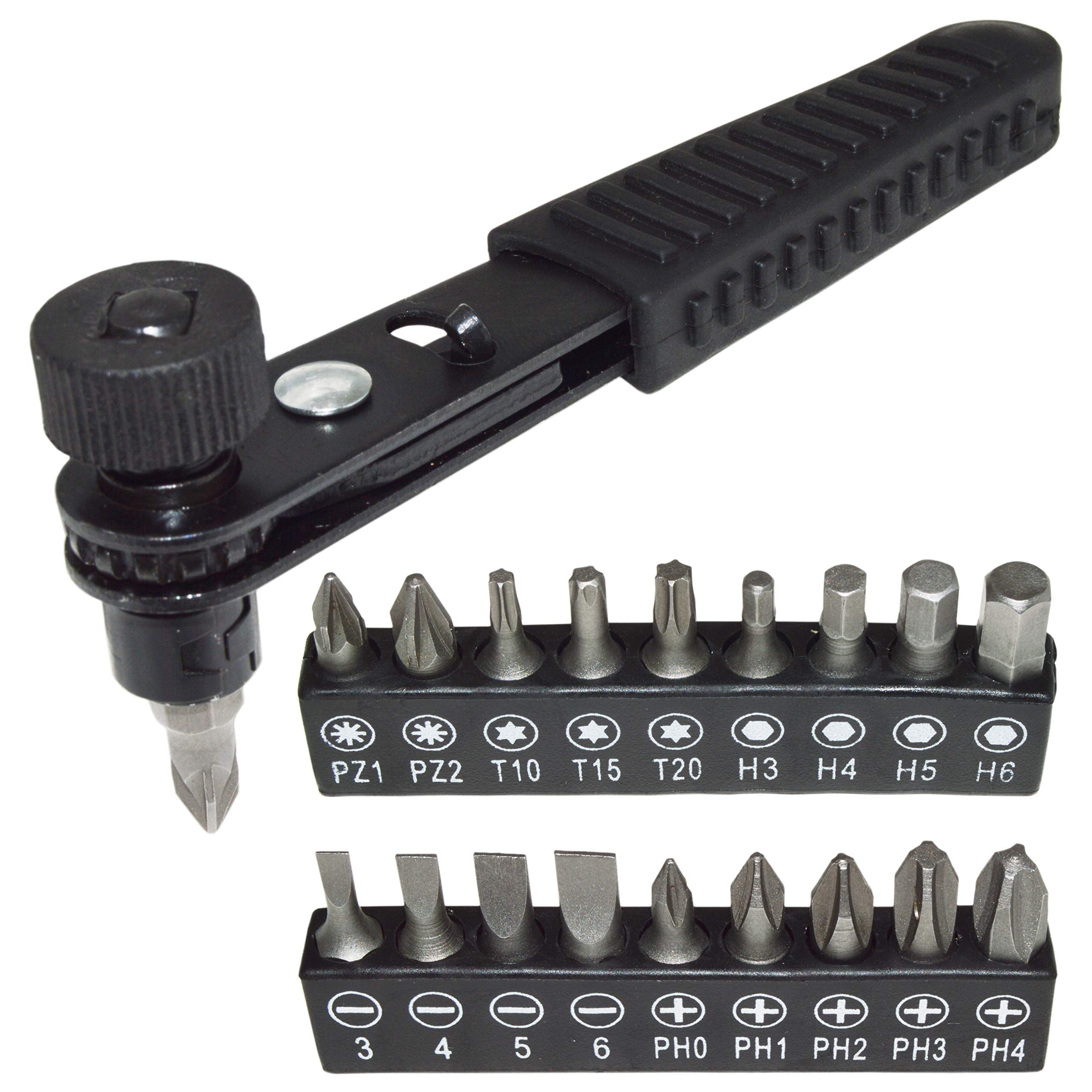 Electronix Express Right Angle Ratcheting Screwdriver Set - 18 Torx ...
