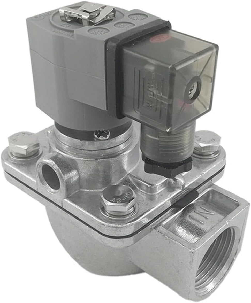 Right Angle Diaphragm Pneumatic Pulse Solenoid Valve Aluminum Alloy DMF ...