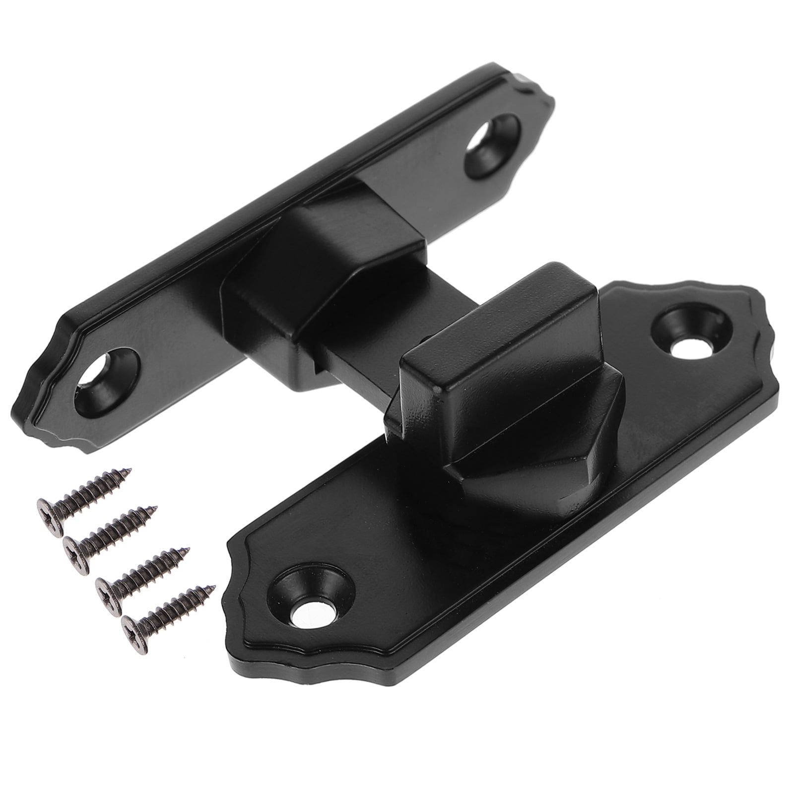 Right Angle Latch Buckle 90 Degree Safety Door Lock Black Barrel Bolt ...