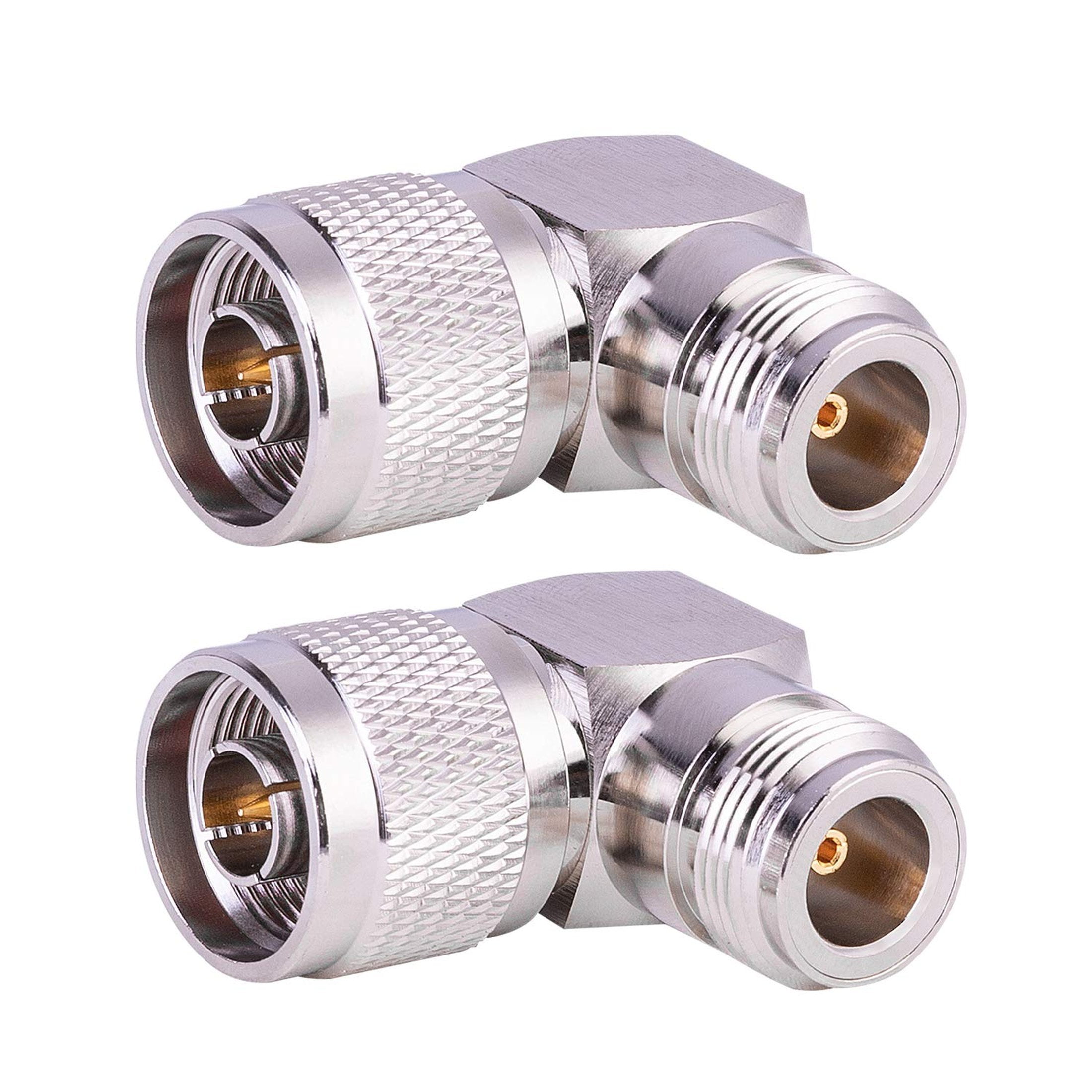 Right Angle N Connector Adapter Set for Coaxial Cable Connections ...