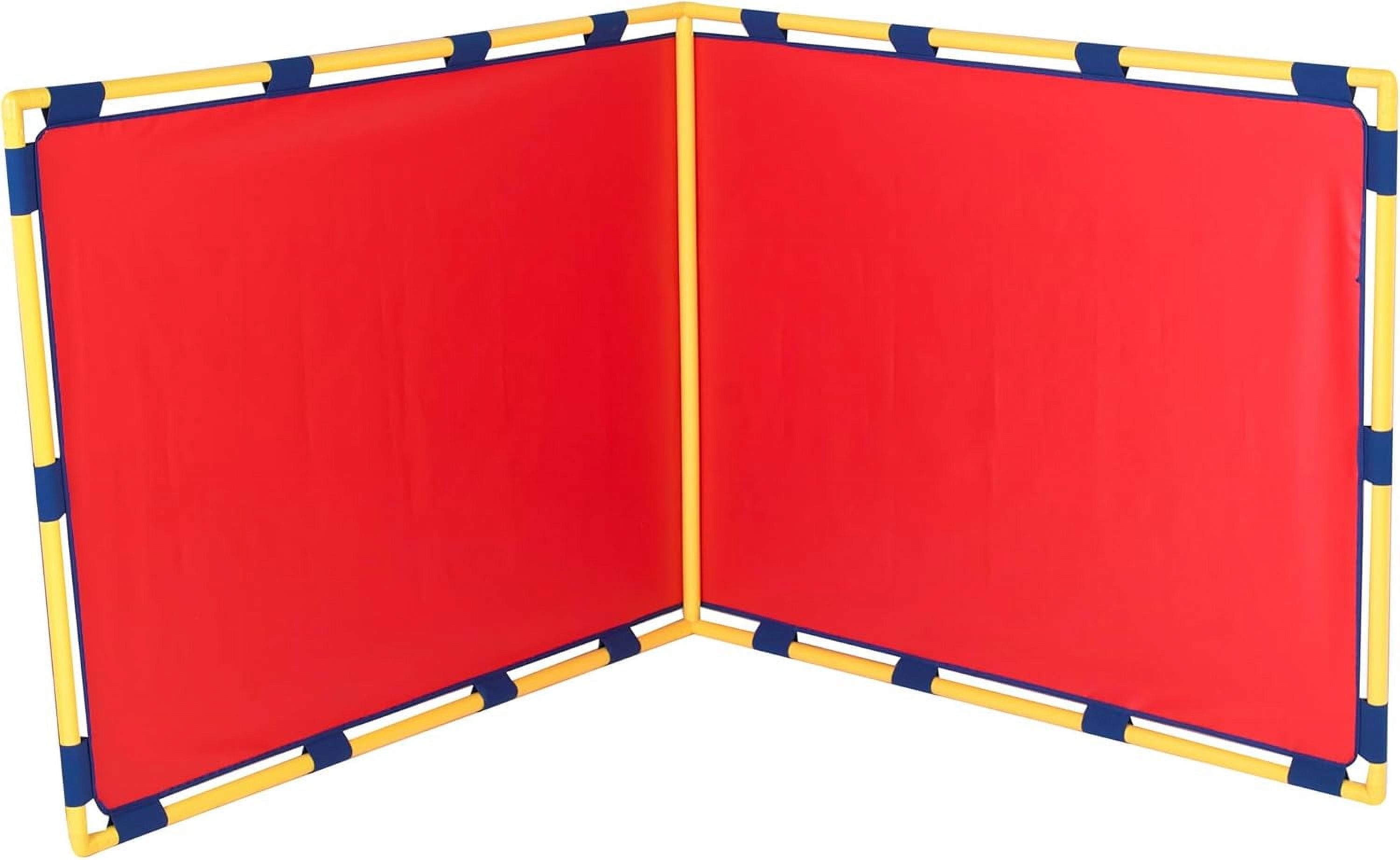 Right Angle PlayPanel, Kids Room Divider, Classroom Privacy Screen, Red ...