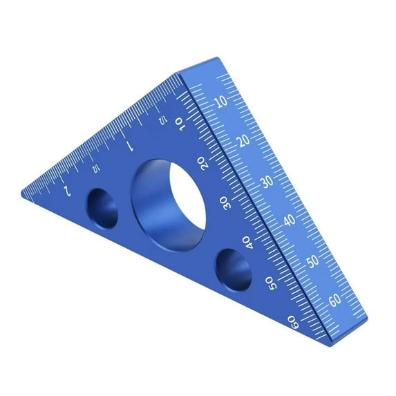 Right Angle Ruler,Aluminum Triangle Ruler w/ Both and Metric Scales ...
