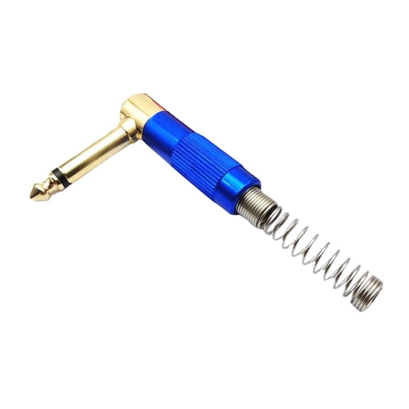Right Angle Spring AUX Plug 6.35mm Port Connector Plug for Guitar ...