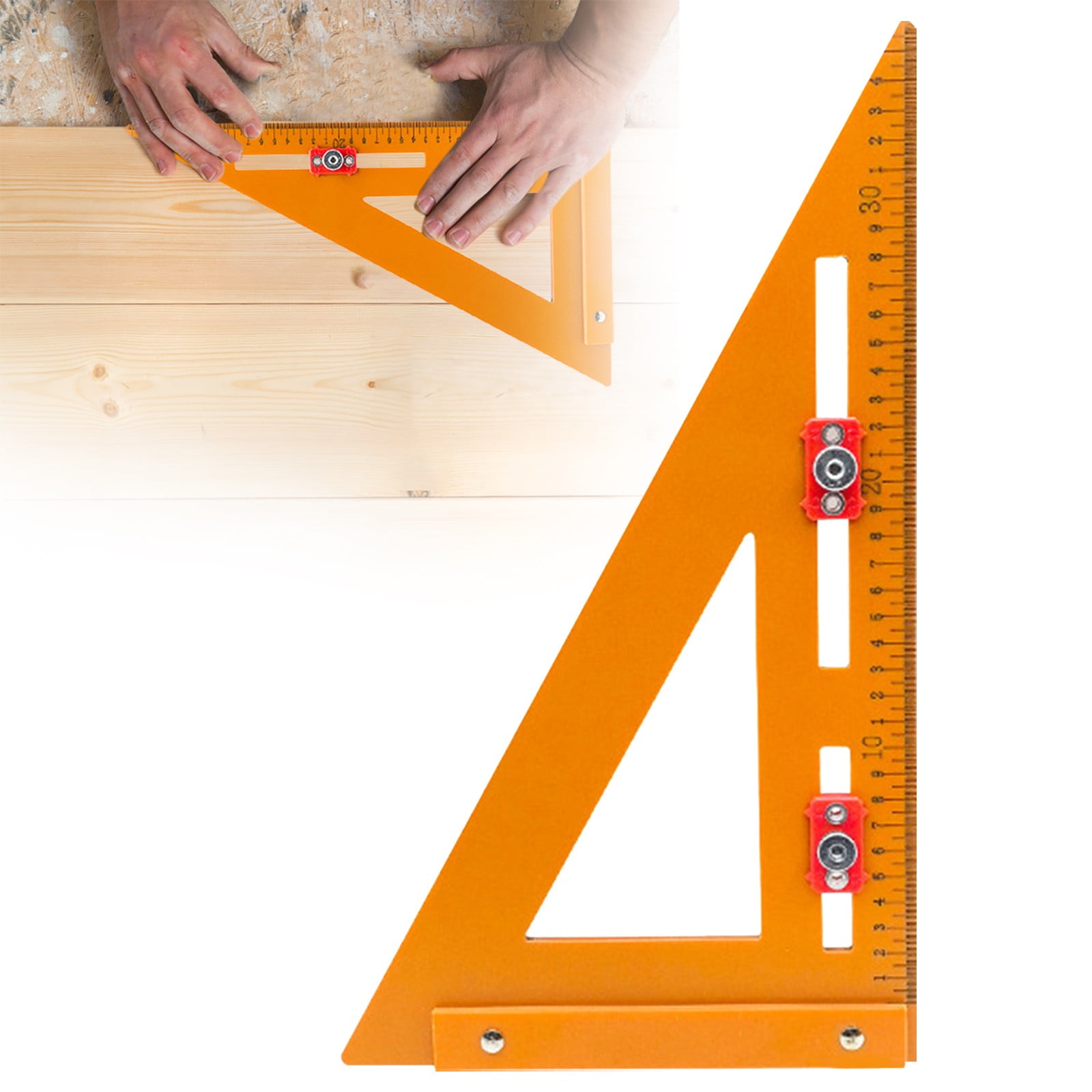 Right-Angle Turning Ruler, Perforated Positioning Triangle Ruler A ...