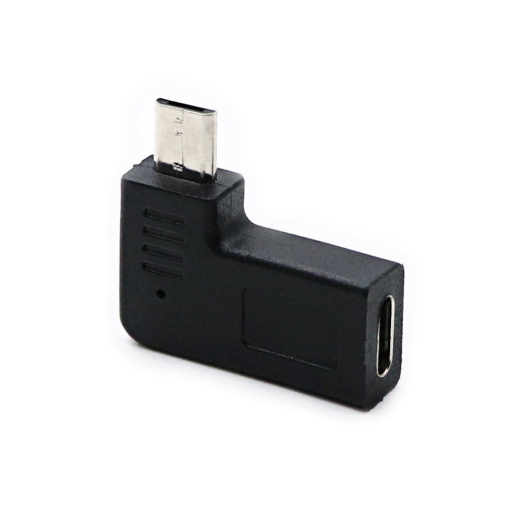 Right Angle Type C Female To Micros USB Male Adapter For Syncing And ...
