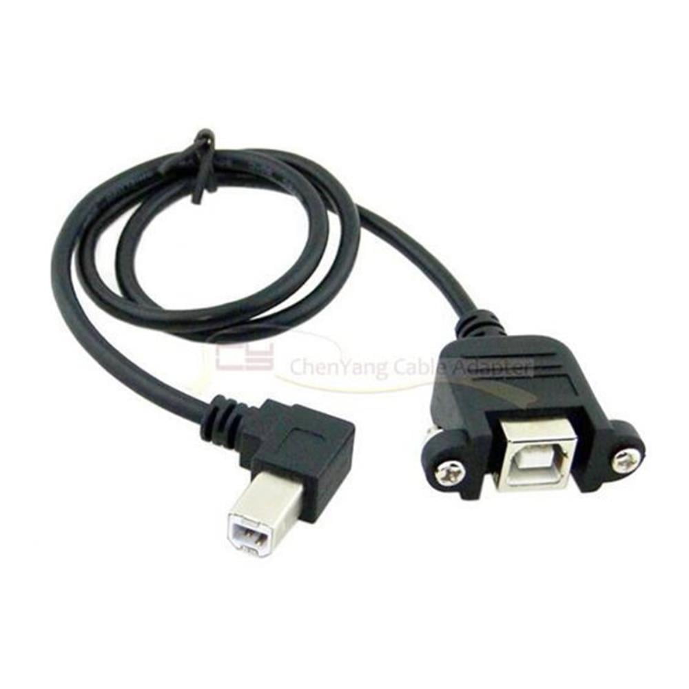 Right Angle USB 2.0 B Female To USB B Male Printer 90 Degree Extension ...