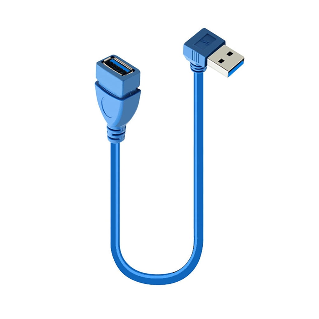 Right Angle USB 3.0 Extension Cable Male to Female 5Gbps Data for ...