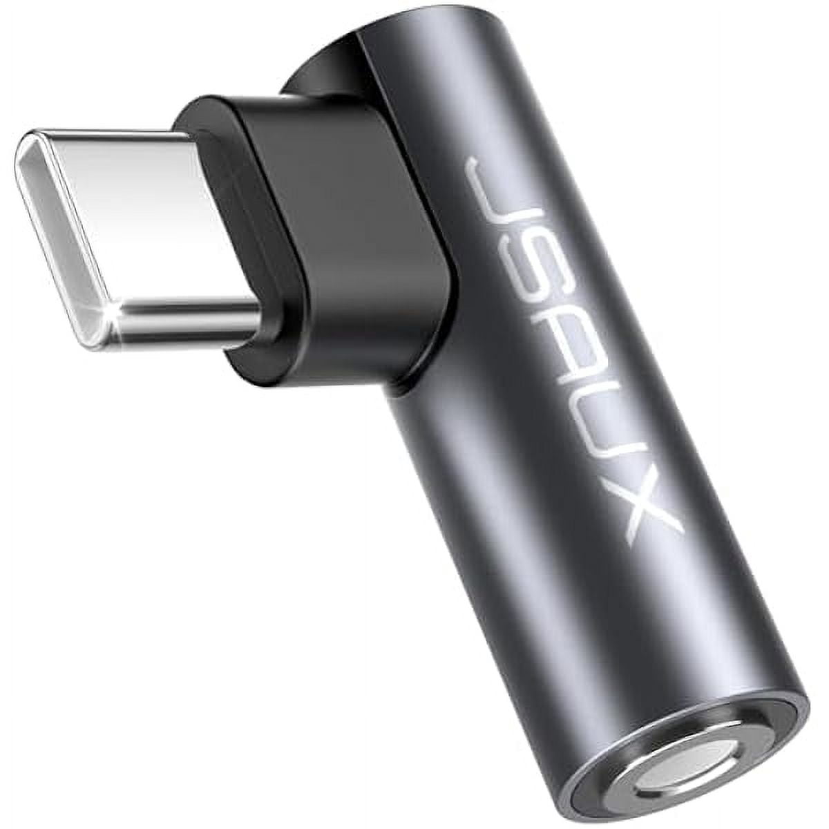 Right Angle USB C to 3.5mm Audio Adapter, Type C to Aux Headphone Jack ...