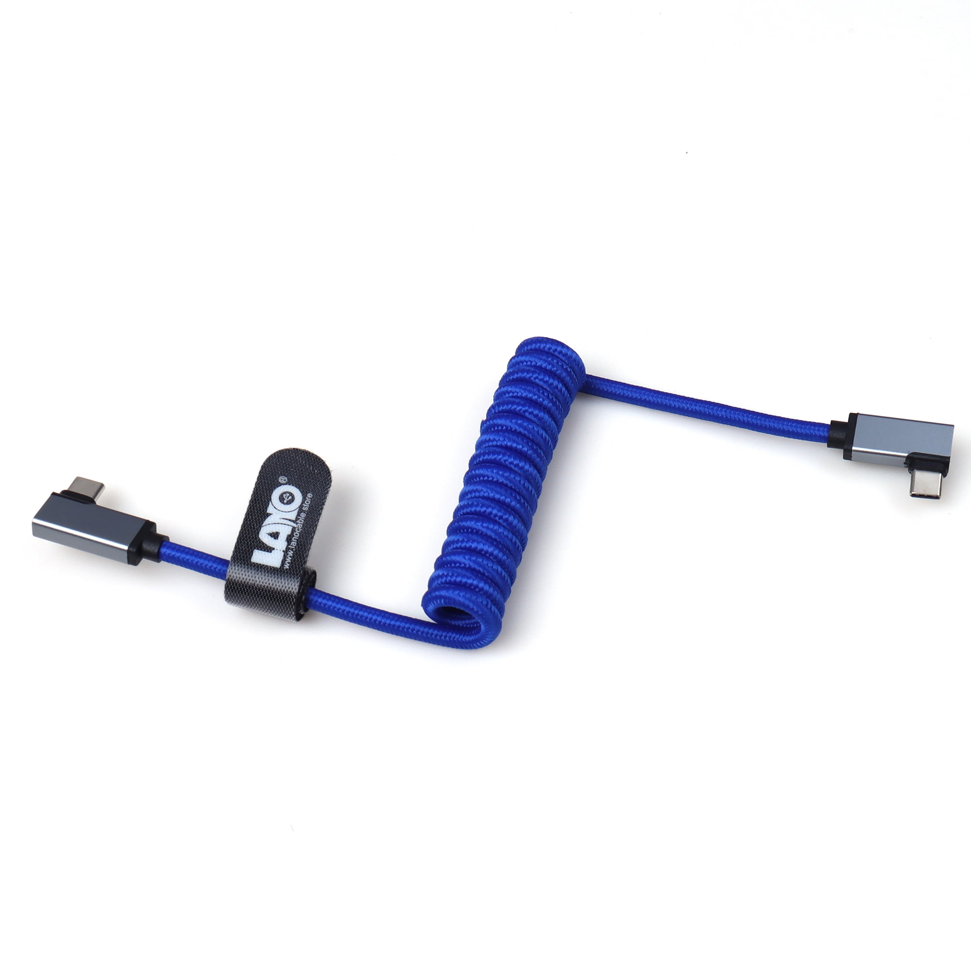 Right Angle USB Type C Cable With Nylon Type-c Male to Male Data ...