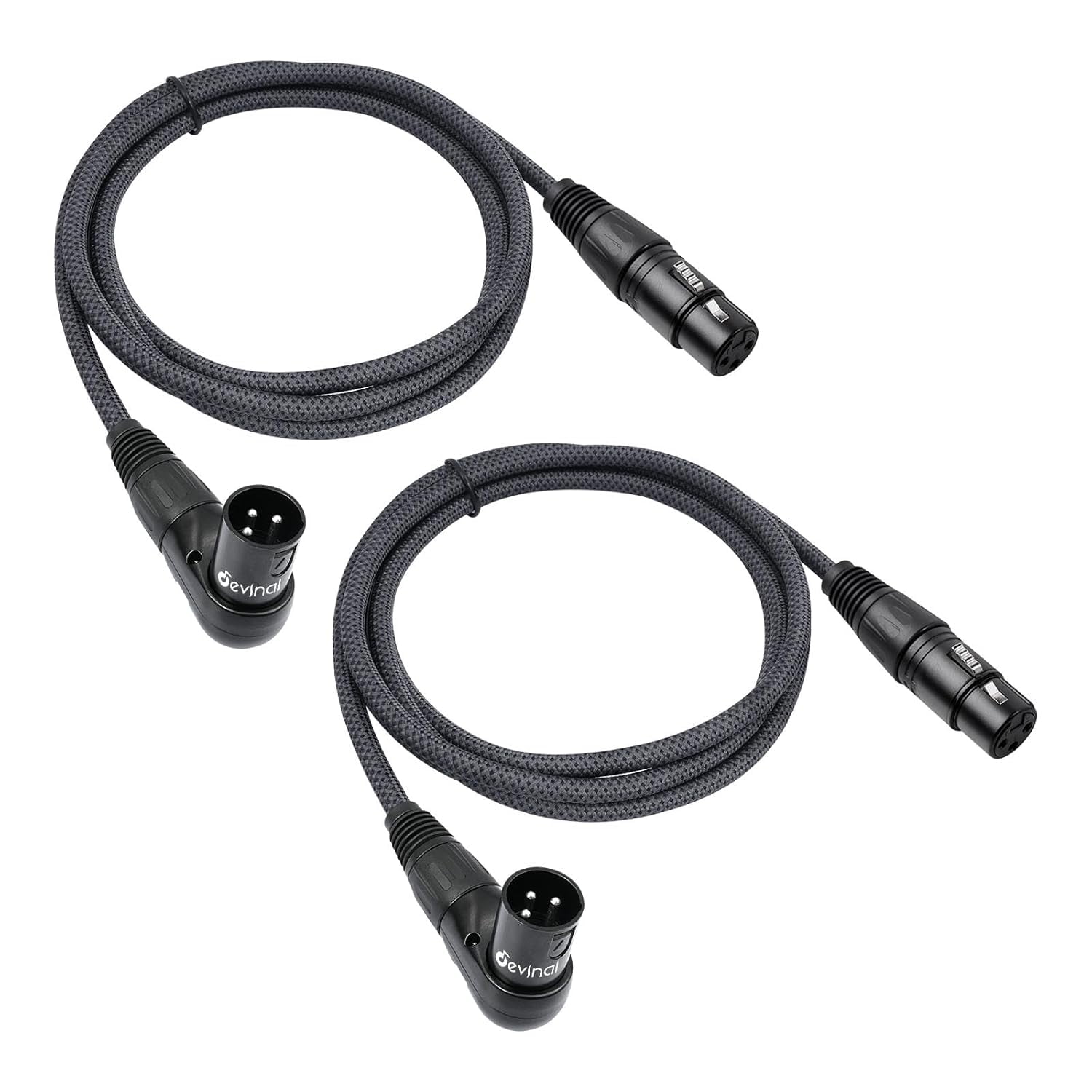 Right Angle XLR Cable, Male to Straight Female Microphone Mic Cable Cord, 90 Degree Adapter for ...