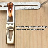 Right Angle ruler,Stainless Steel Movable T-shape Tool Stainless Steel ...