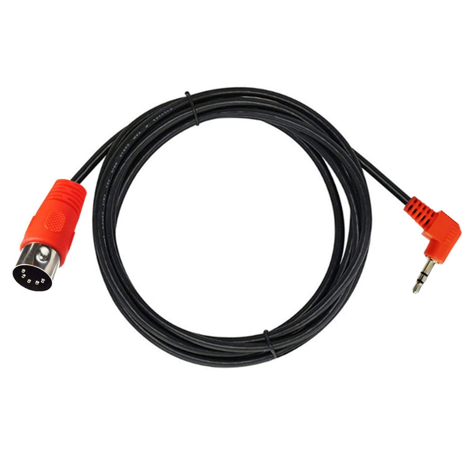 Right Angled 3.5mm to DIN 5Pin Adapter Sound Cable Line Male to Male ...