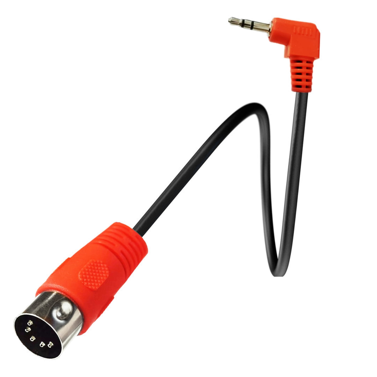 Right Angled 3.5mm to DIN 5Pin Adapter Sound Cable Line Male to Male ...