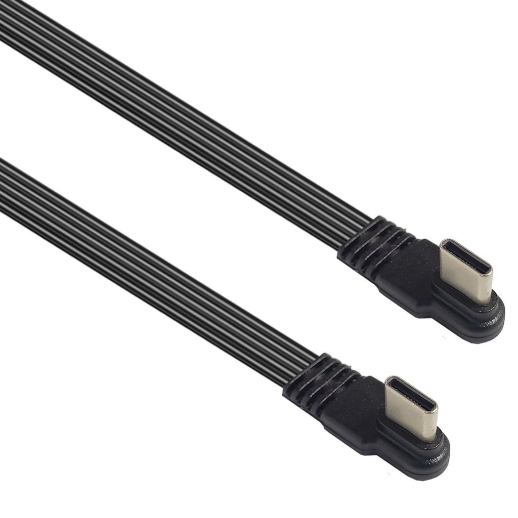 Right Angled 90 Degree Extension Cable USB C Male to Type C Data ...
