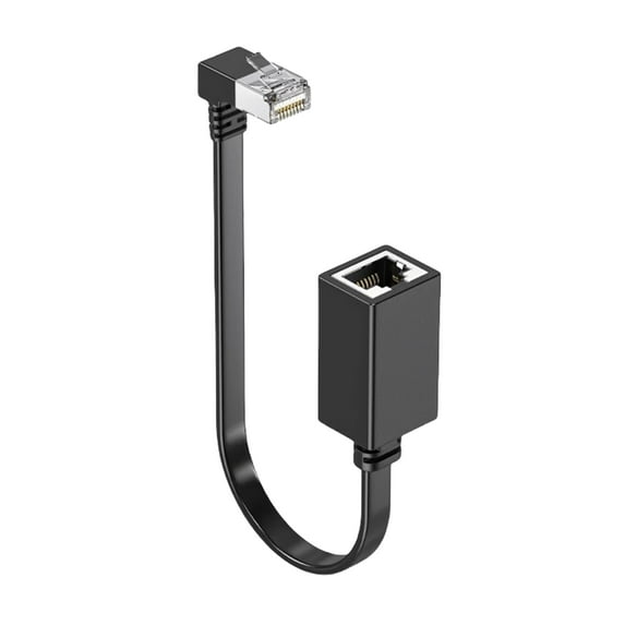 Right Angled Ethernet Extension Cable 90 Degree CAT7 Ethernet Cable ...