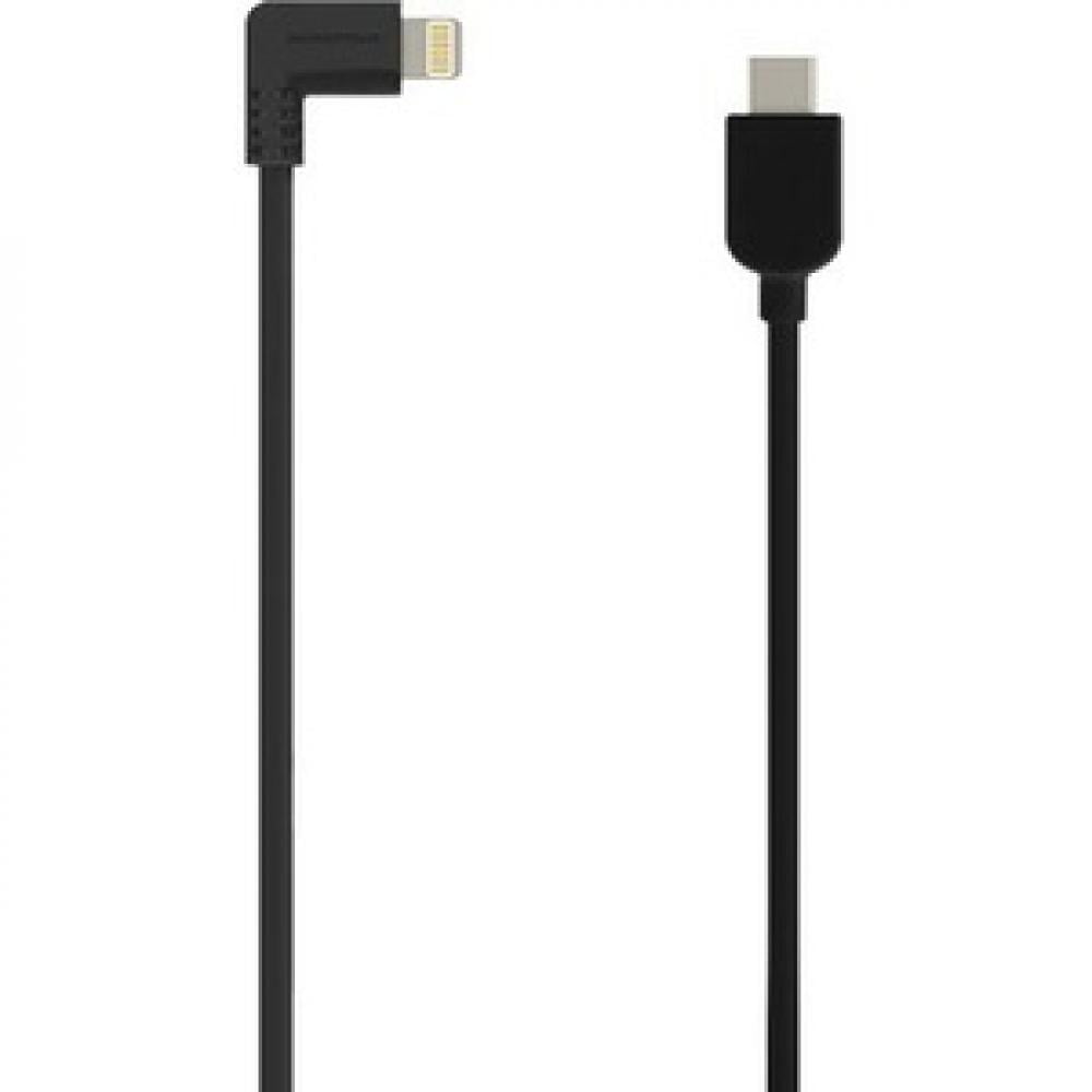 Right Angled Lightning to USB-C Charging Cable Black - Black - 9.84 ft ...
