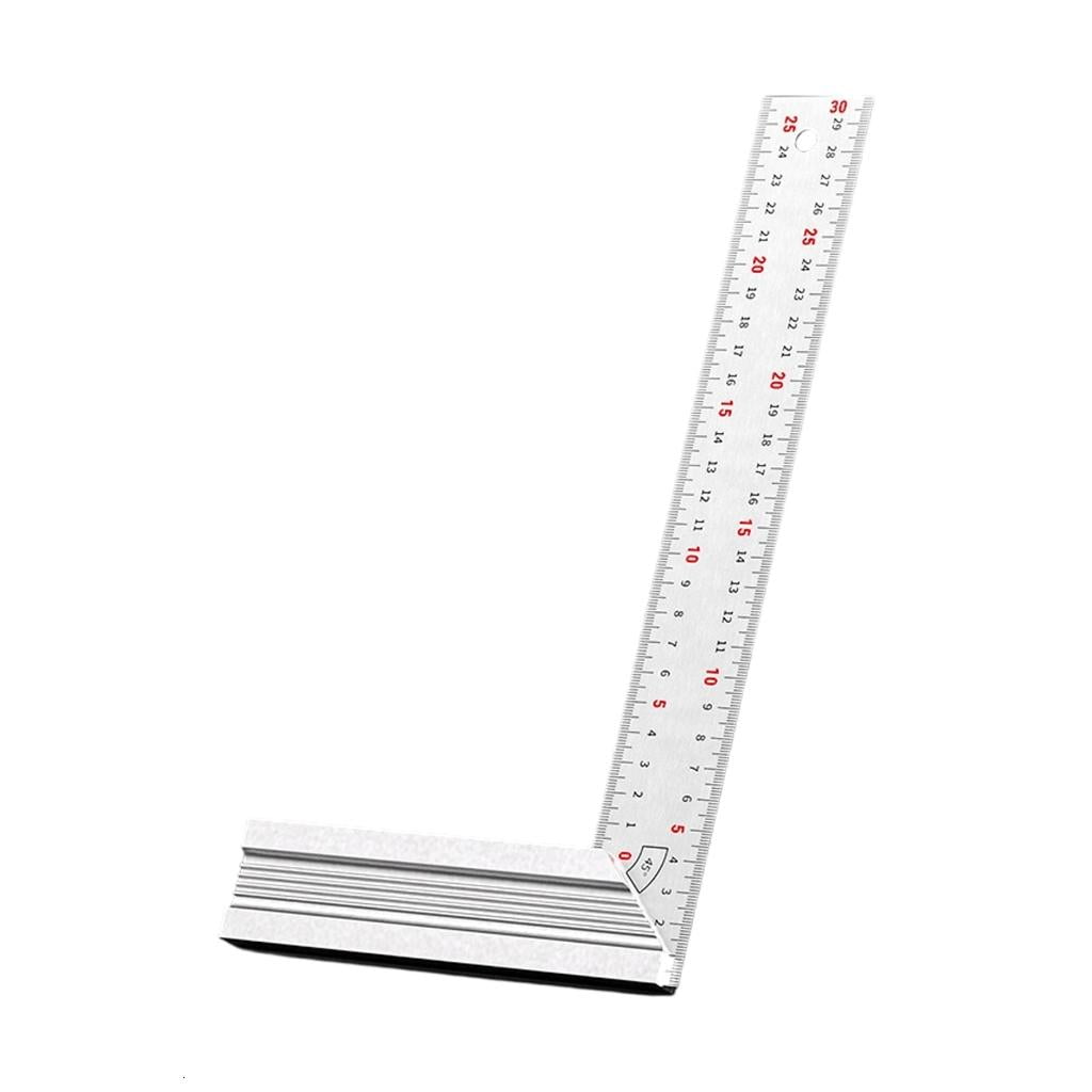 Right Angles Ruler With Safety Design Rounded Edges Carpenter Square ...