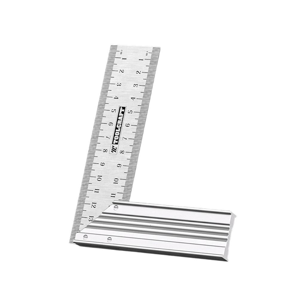 Right Angles Ruler With Safety Design Rounded Edges Carpenter Square ...