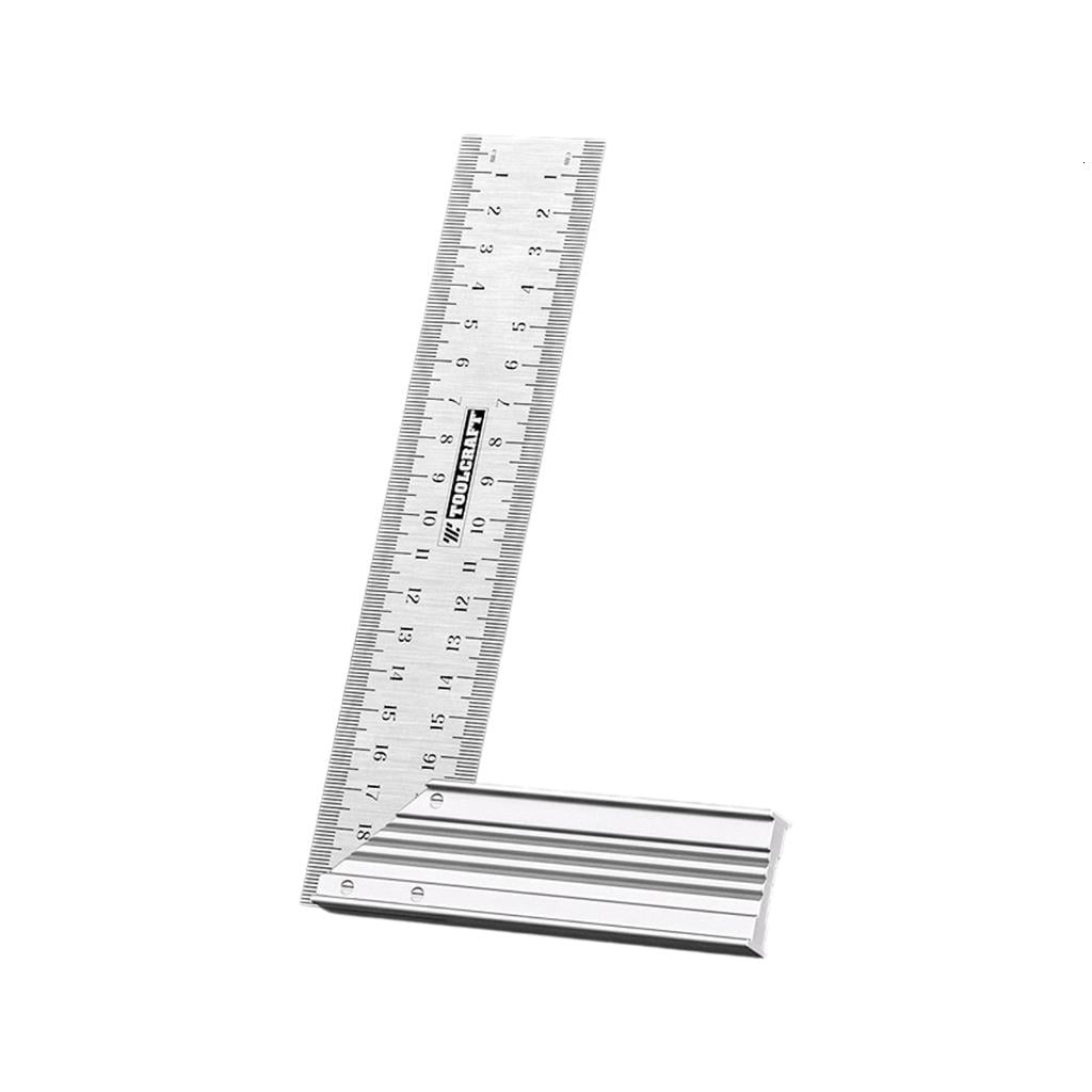 Right Angles Ruler With Safety Design Rounded Edges Carpenter Square ...