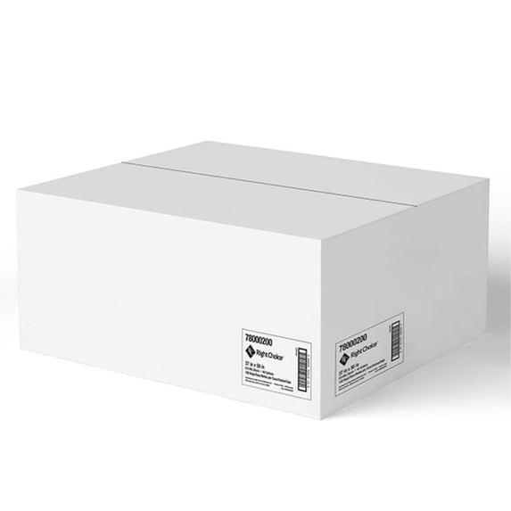 Right Choice Black 0.9 Mil LDPE 44-Gallon Can Liner, 37 x 50 inch ...