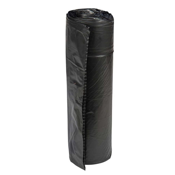 Right Choice Black 0.9 Mil LDPE 50-Gallon Can Liner, 45 x 52 inch ...
