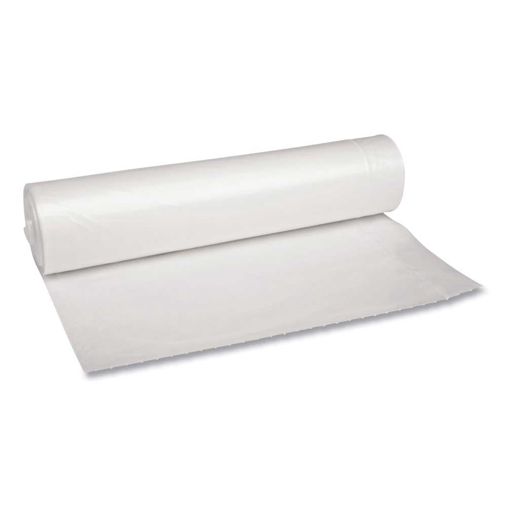 Right Choice Clear 2.0 Mil LLDPE 60-Gallon Can Liner, 38 x 58 inch ...