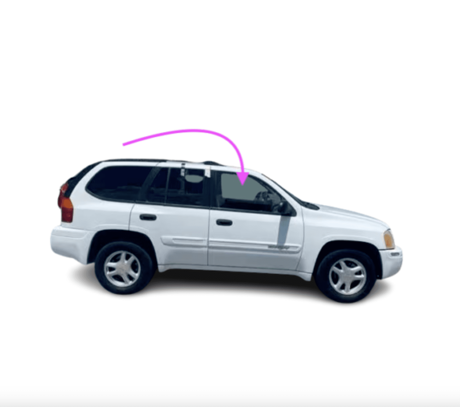 Right Front Door Window Glass Laminated Compatible With 2005-2009 GMC Envoy, Envoy XL & Saab 4 ...