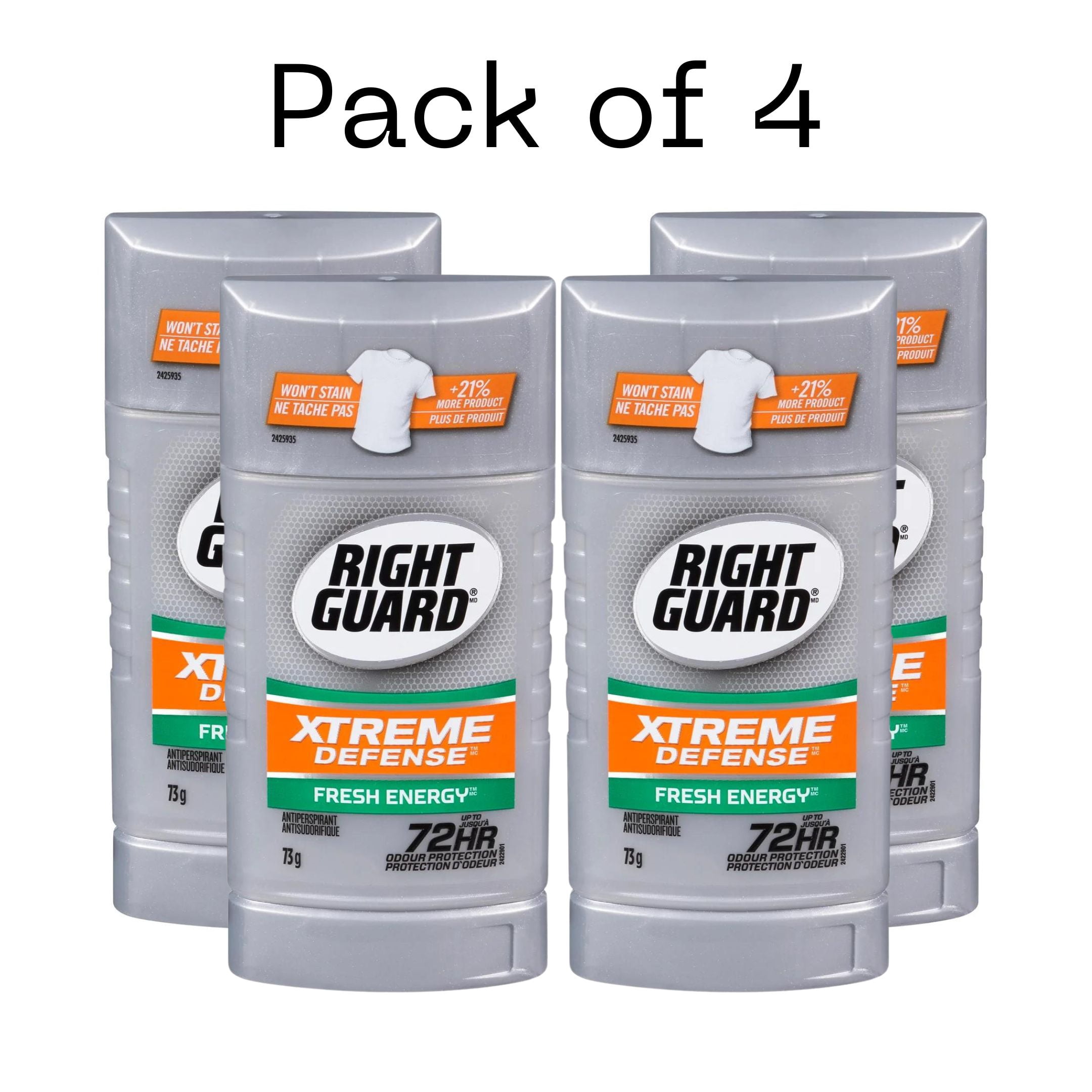 Right Guard Fresh Energy Anti-Perspirant Deodorant - 72-Hour Odor ...