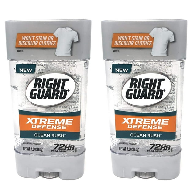 Right Guard Gel Antiperspirant/Deodorant Xtreme Defense Ocean Rush, 4 ...