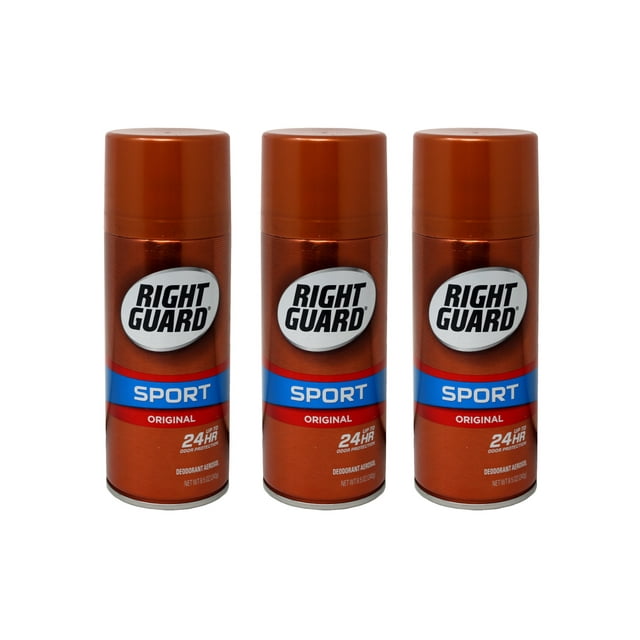 Right Guard Sport Original Deodorant, Dry Aerosol Spray, 24-Hour ...
