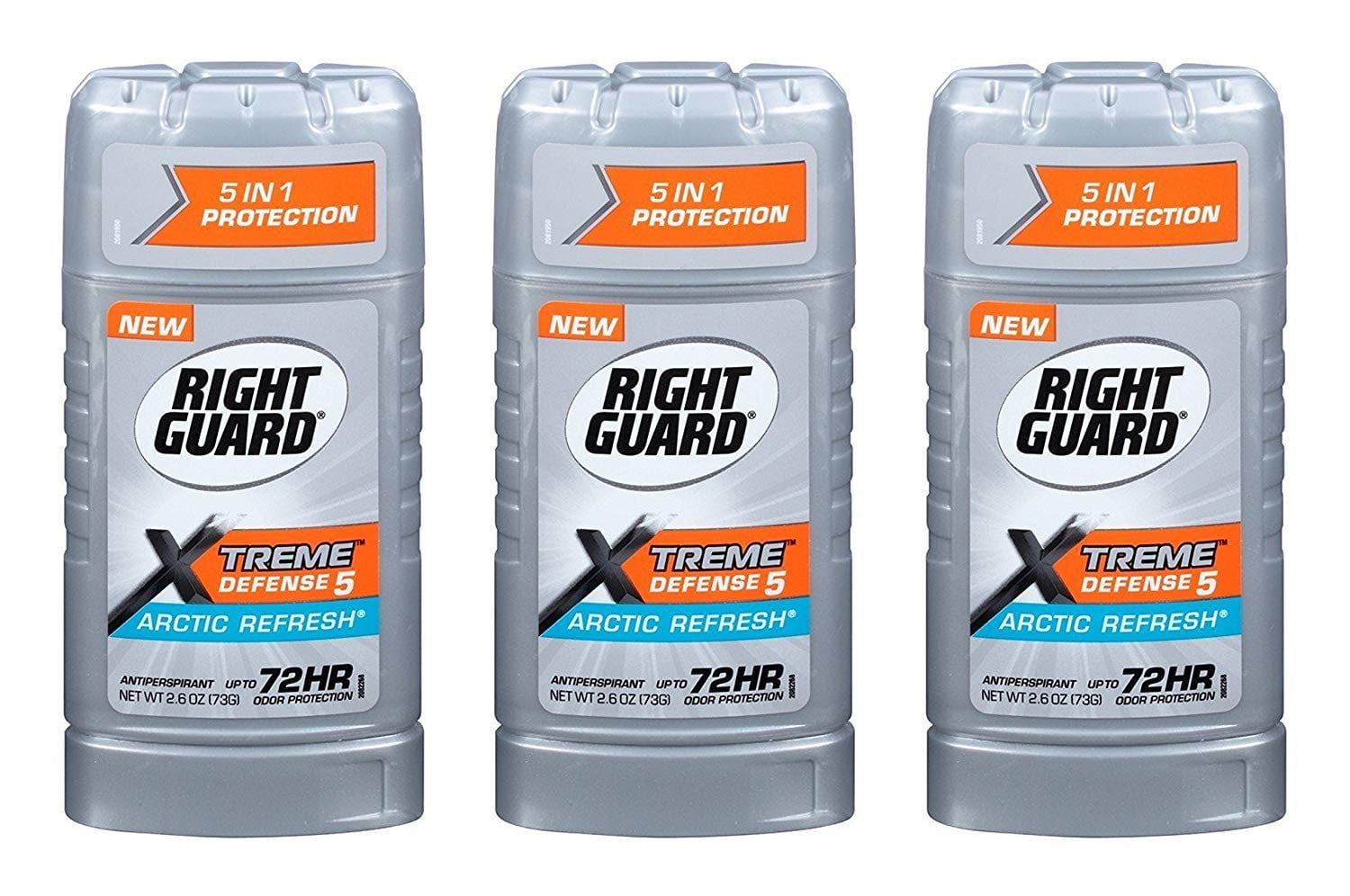Right Guard Xtreme Defense 5 Arctic Refresh Antiperspirant 2.6 oz Pack ...