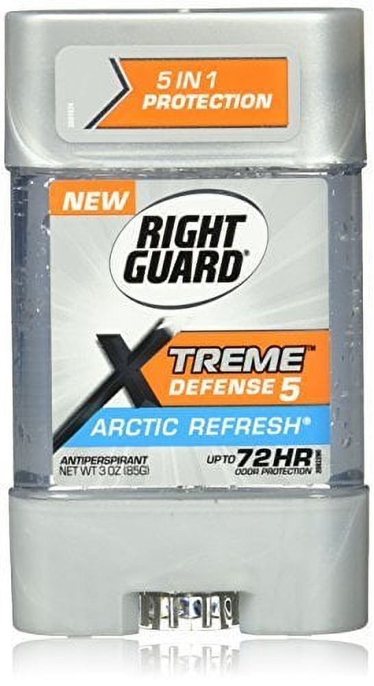 Right Guard Xtreme Defense 5 Arctic Refresh Antiperspirant 2.6 oz Pack ...