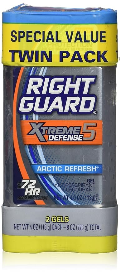 Right Guard Xtreme Defense Antiperspirant And Deodorant, Arctic Refresh ...