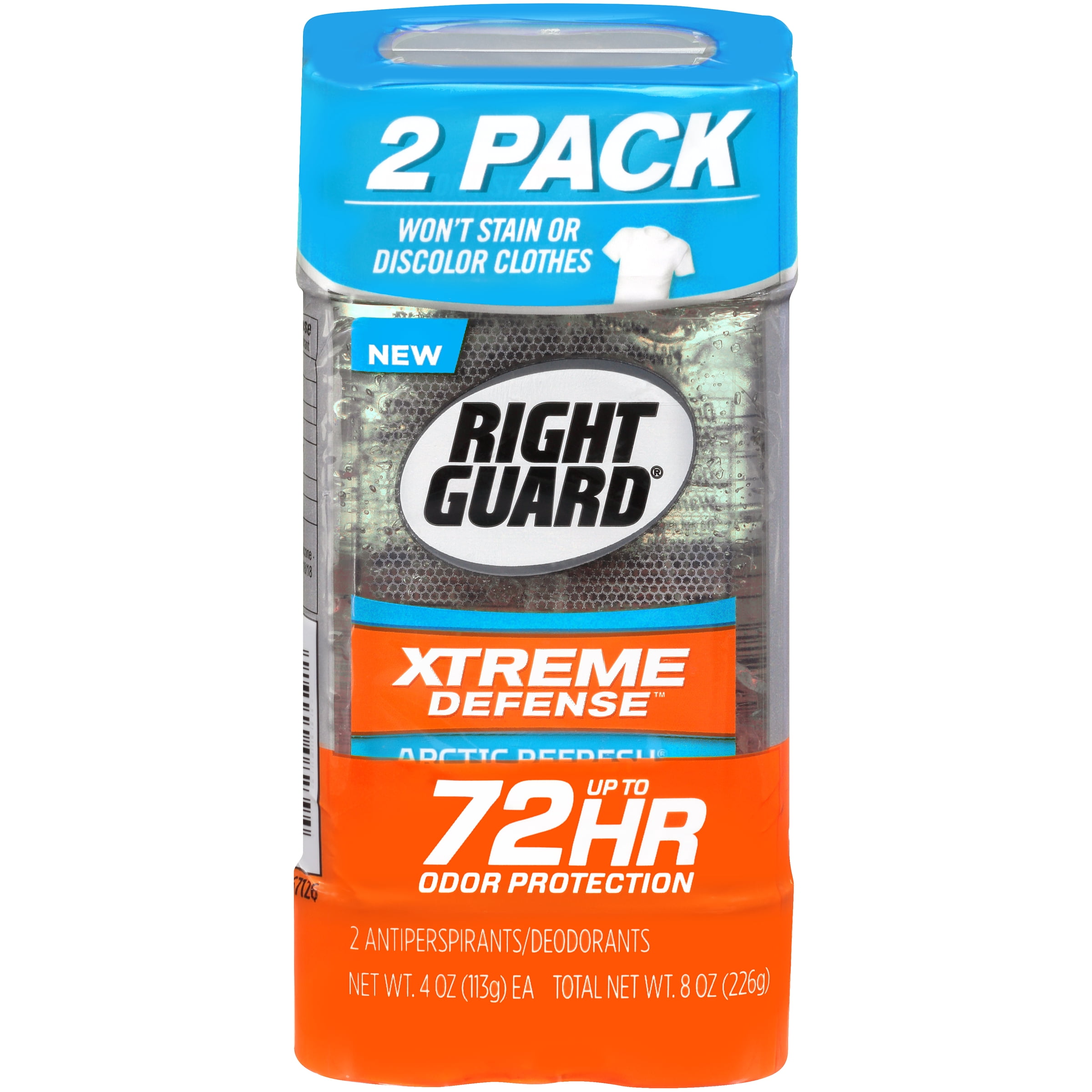 Right Guard Xtreme Defense, Clear Antiperspirant Deodorant Gel, Arctic ...